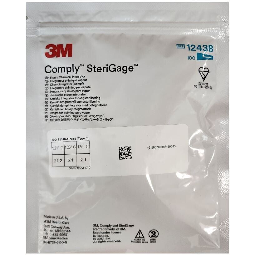 3M Steam Chemical Integrator - 1243B (100 Pack) for sale online | eBay