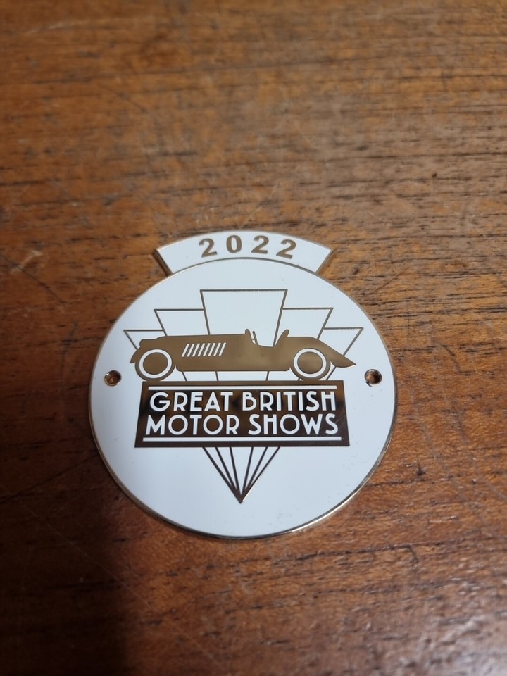 2022 Great British Motor Shows Participation Rally Badge Classic Car ...