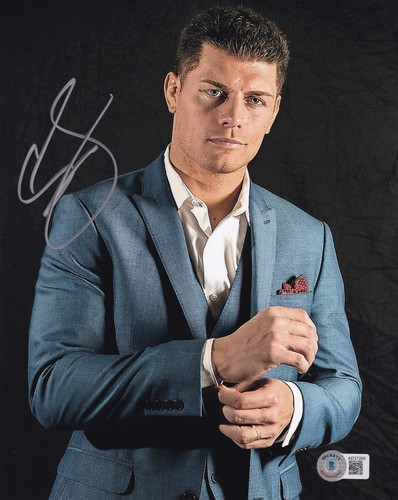 Cody Rhodes Signed 8x10 Photo BAS COA AEW WWE New Japan Pro Wrestling ...