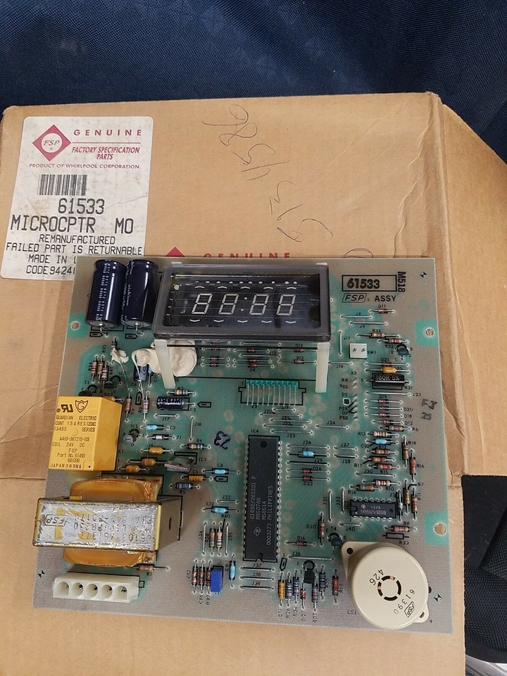 61533 microcomputer control board clock assy oven | eBay