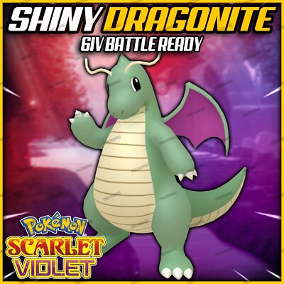 Pokemon Scarlet and Violet Shiny Dragonite Competitive 6IV and EV ...