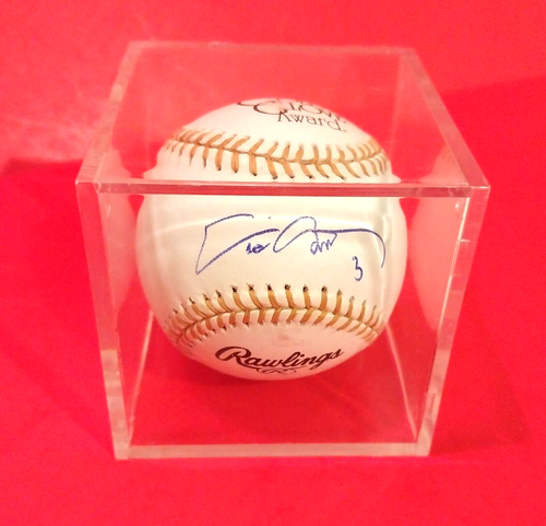 Eric Chavez Autographed Baseball Rawlings Signed GOLD GLOVE MLB Yankees ...