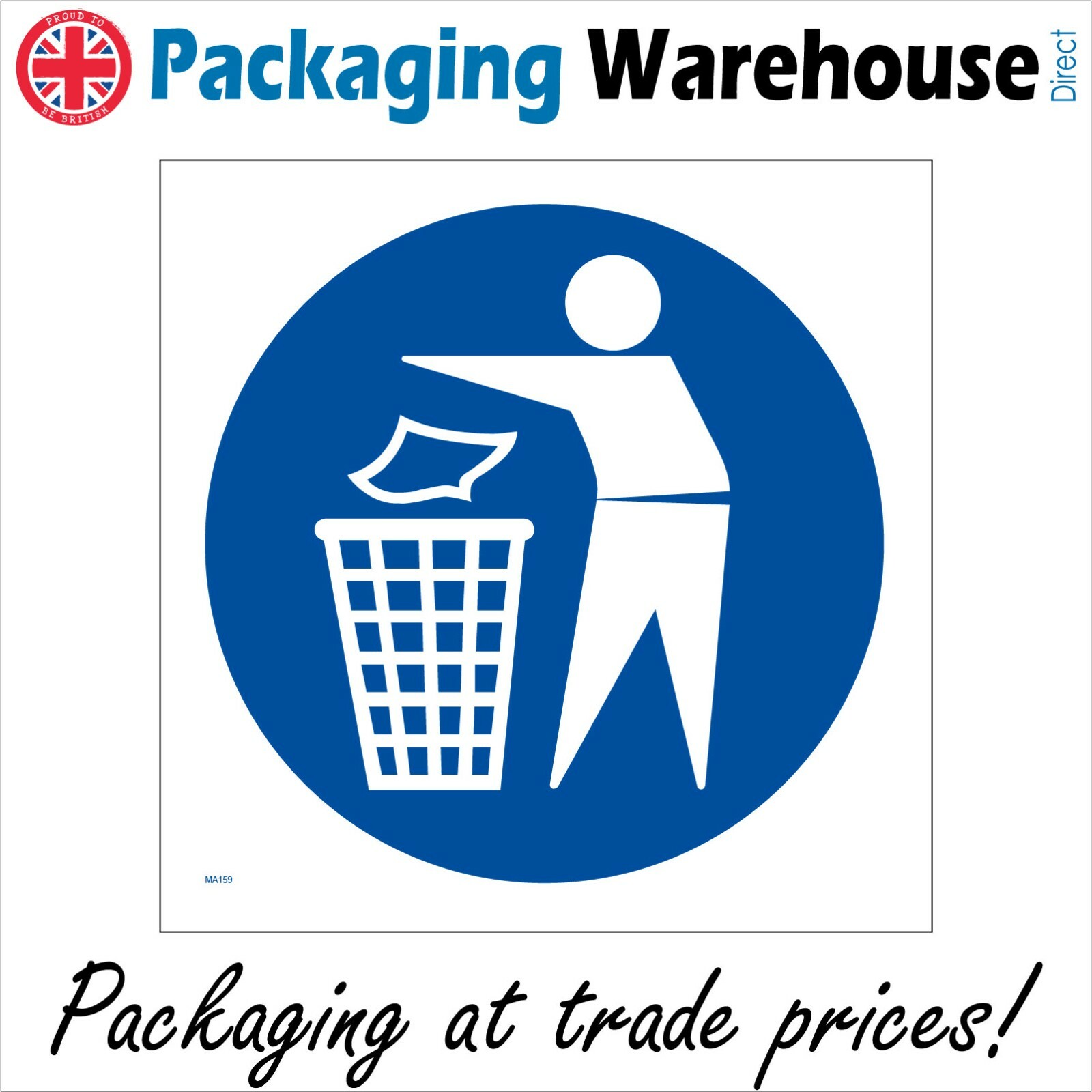 KEEP TIDY - Litter Rubbish Bin Safety Mandatory Sign A- MA159 sticker ...