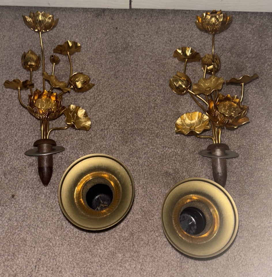 Y9314 Buddhist Altar Equipment Metal Everlasting flower vase Lotus ...