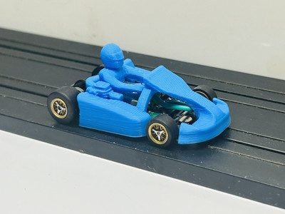 SCS Hobbies 3D AFX Mega G + 1.5 Go Kart Ho Slot Car Body Blue | eBay