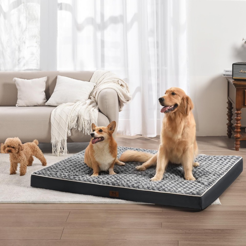 WESTERN HOME WH Large Dog Bed for Large, Jumbo, Medium Dogs, Orthopedic ...