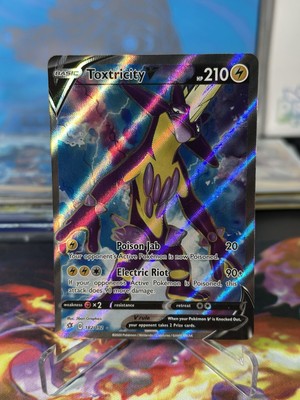 Toxtricity V Full Art 182/192 Ultra Rare Rebel Clash Pokemon TCG Near ...