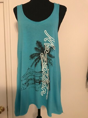 Womens Aqua Tank Top Size XL | eBay