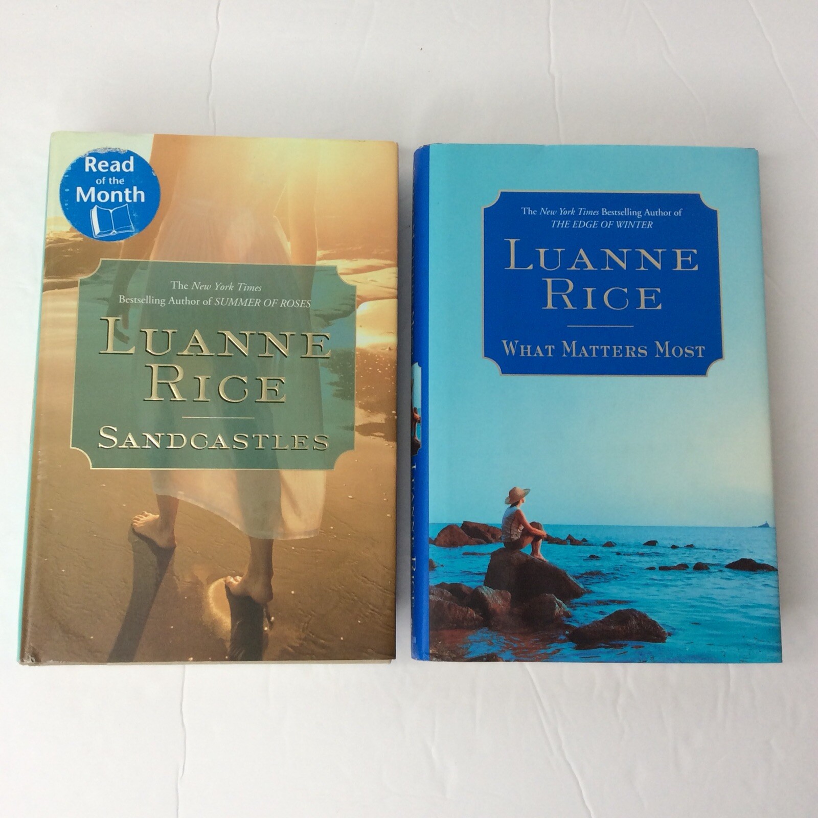 Luanne Rice Books Lot Of 2 Hardcovers Sandcastles And What Matters Most ...