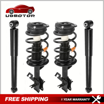 Set 4 Front+Rear Complete Struts Shocks Absorbers For 07-2012 Nissan ...