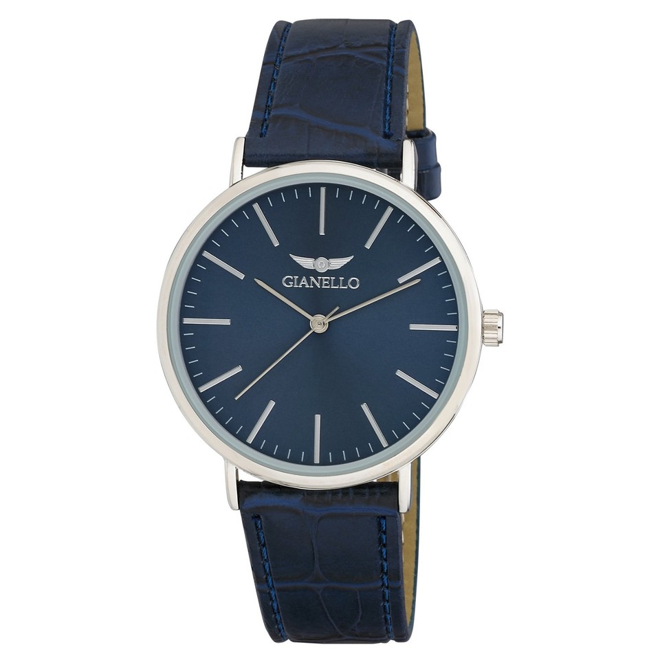 Gianello Men's Sleek Vegan Leather Two-Toned Watch Comes in a Gift Box ...