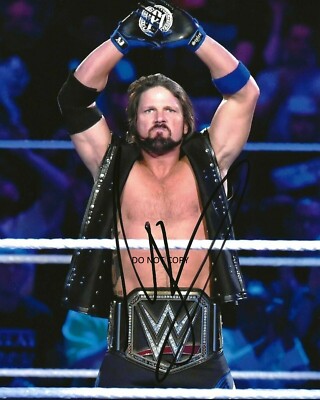 AJ STYLES - WWE Autographed 8x10 Signed Reprint Photo #1 !! | eBay