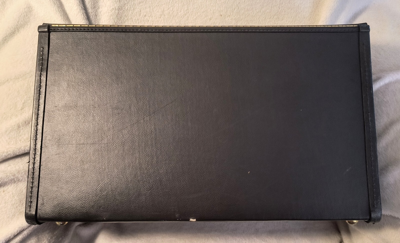 Vintage Stebco Pilot Case Black Heavy Vinyl Coated Briefcase Model 13-T ...