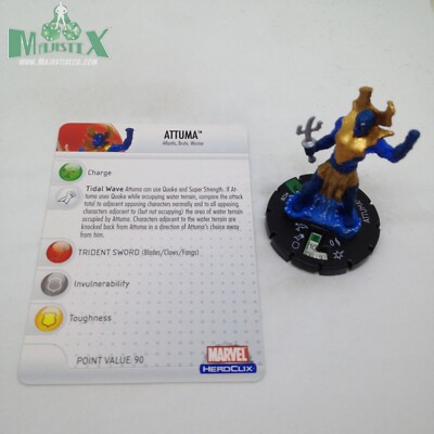 Heroclix Secret Invasion set Attuma #028 Uncommon figure w/card! | eBay
