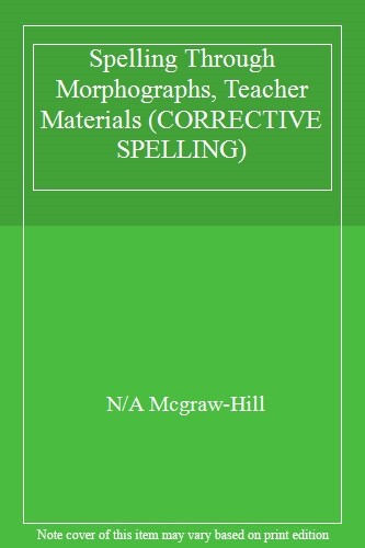 Spelling Through Morphographs, Teacher Material, Mcgraw-Hill.. | eBay