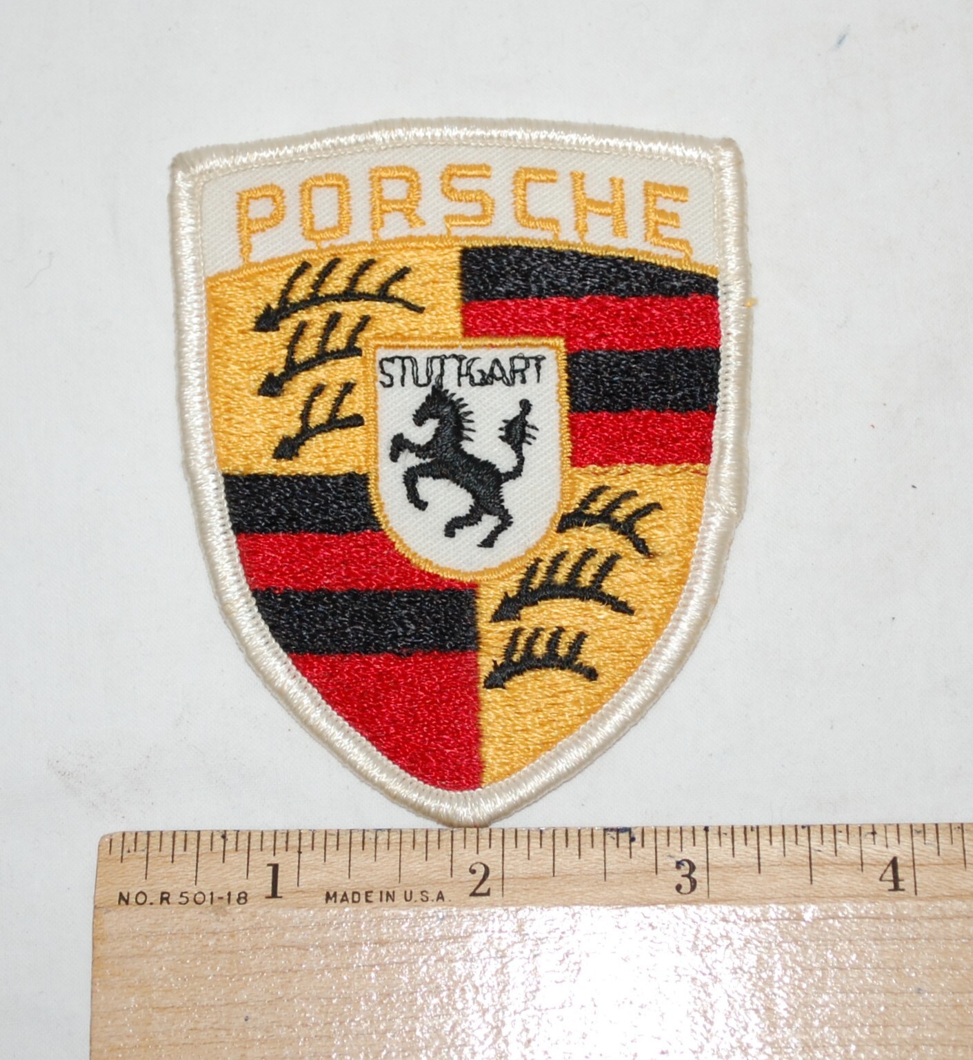 Vintage Porsche Patch Stuttgart - 3.5" by 3" Preowned Unused | eBay