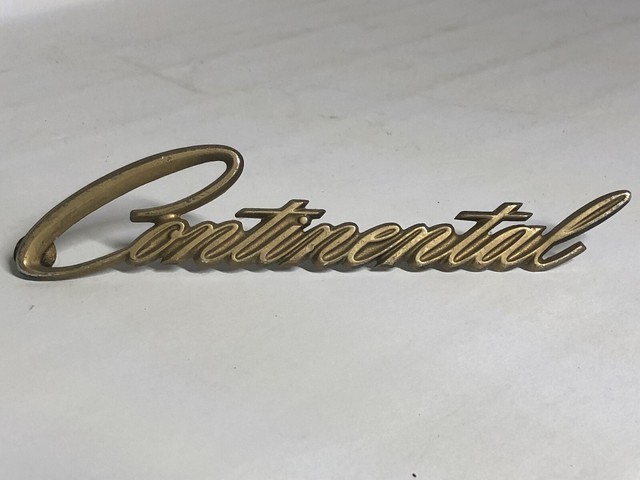 1969 70 71 Lincoln CONTINENTAL Rear Quarter Script Emblem for sale ...