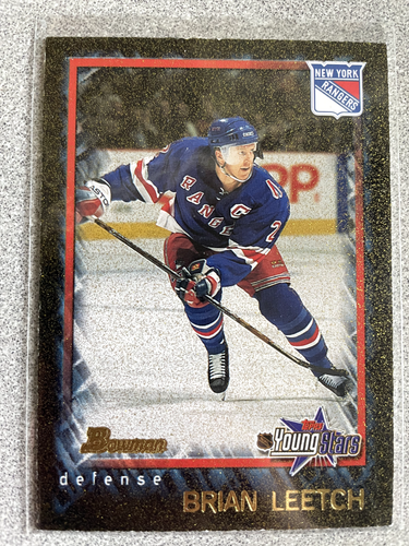 2001-02 Bowman YoungStars Brian Leetch Gold Card /250 #55 HOF New York ...