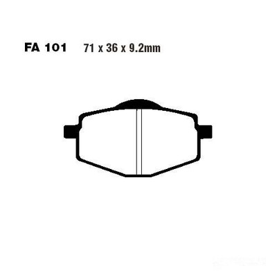 Bremsbelag hinten EBC FA101 Standard für Yamaha DT 125 RE Bj. 2004 | eBay
