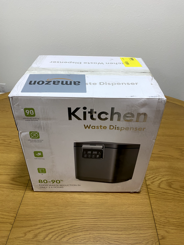 Electric Kitchen Composter, 4L Large Capacity Smart Indoor Compost Bin ...