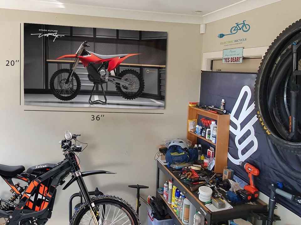 Stark Future Varg Electric motorcycle dirt bike poster banner print ...