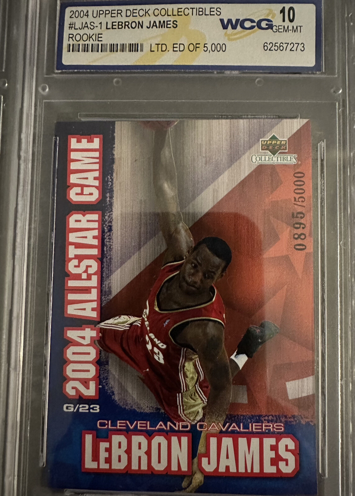 2004 UPPER DECK COLLECTIBLES LEBRON JAMES #LJAS-1 ROOKIE CARD LTD ED ...