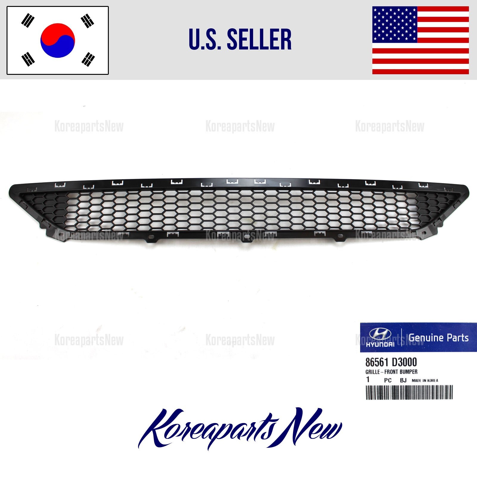 Grille Front Bumper Lower 86561D3000 ⭐GENUINE⭐ for Hyundai Tucson 2016 ...
