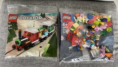 NEW Lego 30584 Winter Holiday Train and Lego 40512 Fun and Funky VIP ...