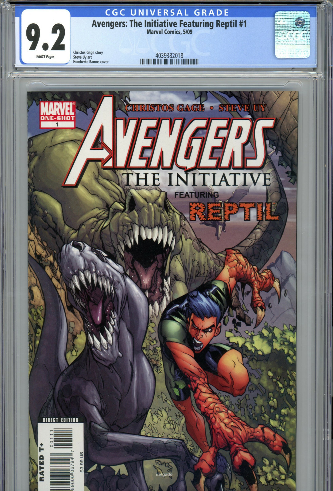 Avengers The Initiative Featuring Reptil #1 (2009) Marvel CGC 9.2 1st ...