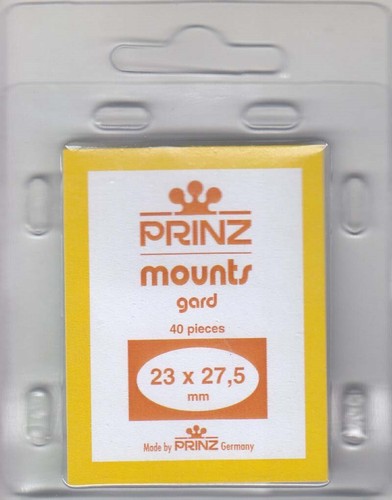 Prinz Stamp Mounts 23x27.5 Clear Archival Holders 40 Long Term High ...