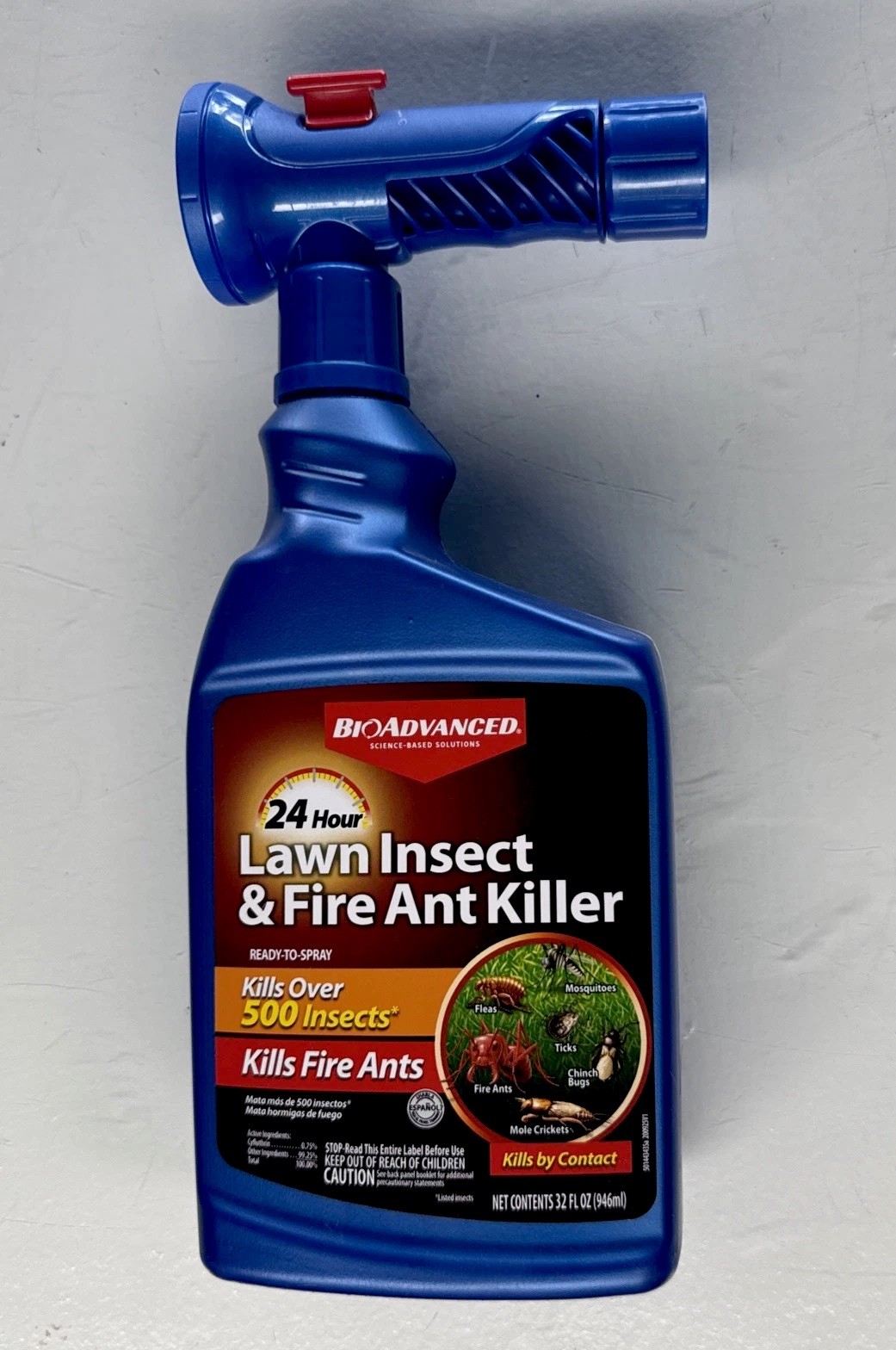 BioAdvanced 24 Hour Lawn Insect & Fire Ant Killer, a ready-to-spray 32 ...