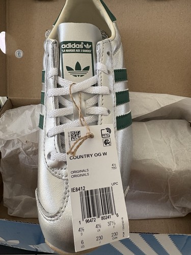 Adidas Country OG W - Silver Metallic Green / JI2682 / Womens Shoes ...