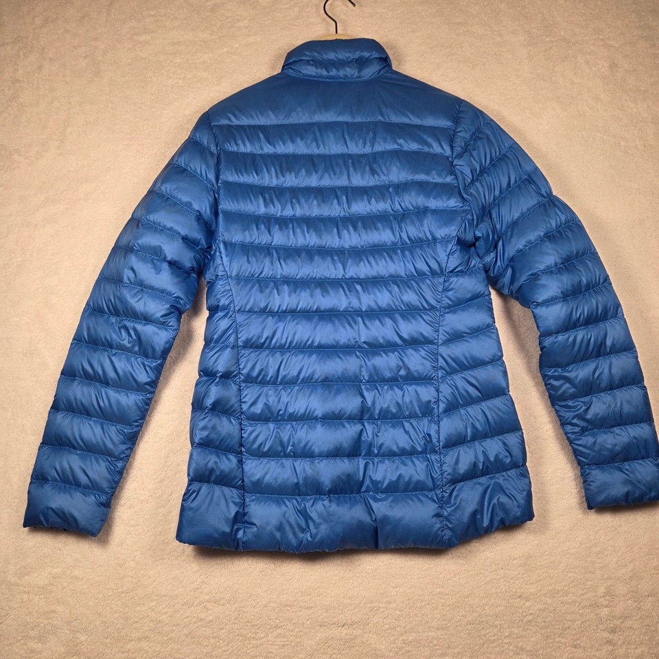 REI Co Op Down Puffer Jacket Blue Lightweight Insulated Full Zip Women ...