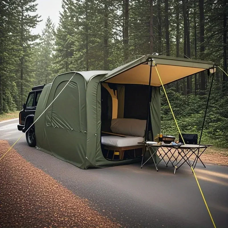 2-IN-1 Pop Up Gatetail SUV Tent Car Tent Outdoor Camping Screen Tent ...