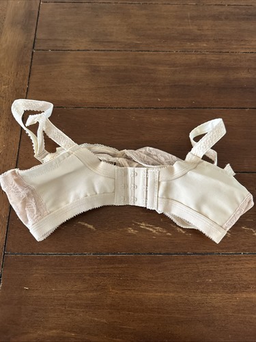 Vintage Norvell Bra 28 F Full Coverage 874 Floral Lace Soft Cup Cone ...