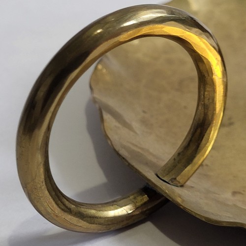 Stickley Era Avon Coppersmith Hammered Brass Candle Holder Chamberstick ...