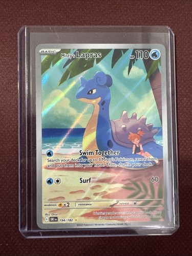 Pokemon Misty’s Lapras 194/182 Destined Rivals Full Art Illustration ...