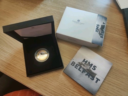 HMS Belfast £2 coin 2025 Ltd Ed 1016 of 1938 Peid Fort Silver Proof ...