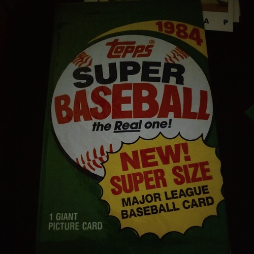 1984 TOPPS SUPER SIZE CARD UNOPENED PACK SEALED NEW | eBay