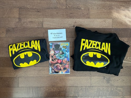FaZe Clan Batman #1 Comic Book T Shirt & Hoodie Large 2021 RARE | eBay