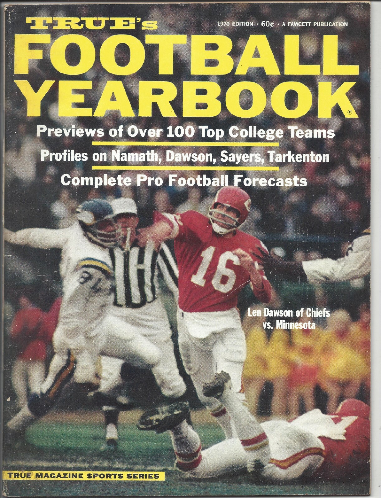 1970 True's Football magazine Len Dawson Kansas City Chiefs John ...