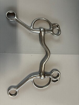 E5" Pelham Bit w/ Port Mouth Stainless Steel 2 Rein Bit | eBay