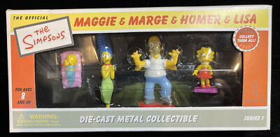 THE SIMPSONS DIE-CAST METAL COLLECTIBLE FIGURES ROCKET USA SERIES 1 NEW ...