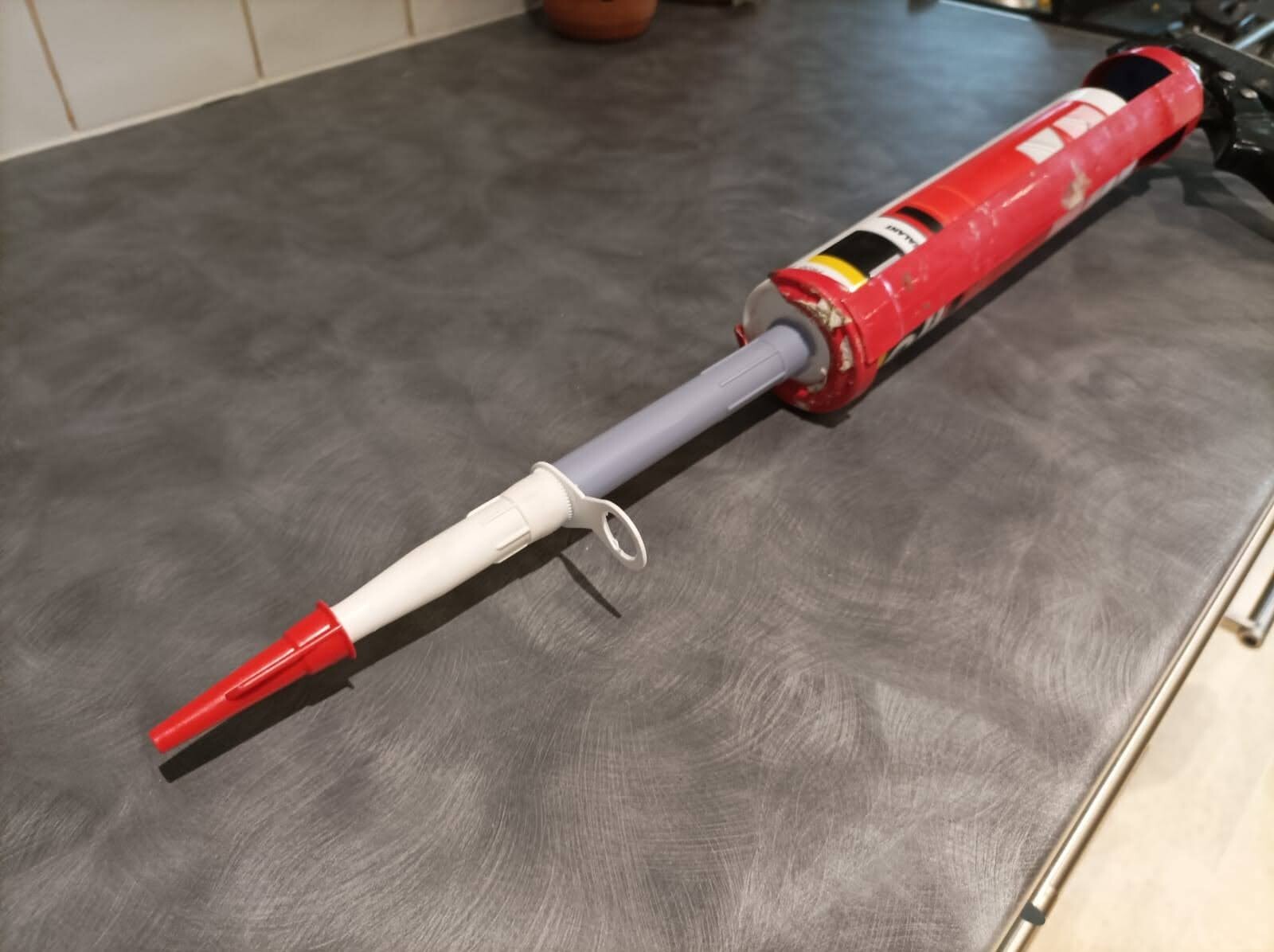 Modular 110mm Extender for Extra Long Caulk / Silicone Sealant Nozzle ...