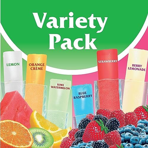 Wylers Authentic Italian Ice Fat Free Freezer Bars Original Flavors 2oz ...