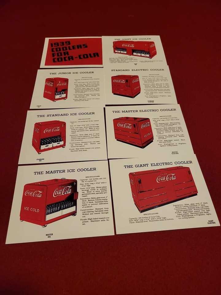 Coca Cola Salesman Sample Cooler Reproduction Booklets "Read the ...