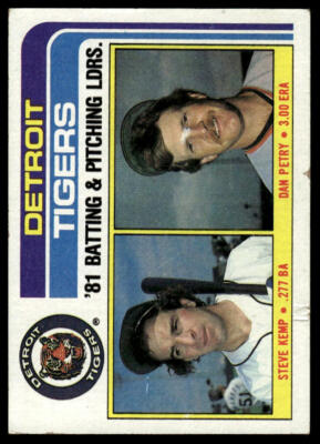 1982 Topps #666 Tigers Leaders / Checklist (Steve Kemp / Dan Petry) | eBay