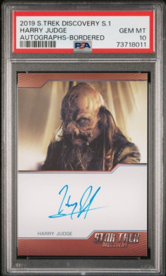 Star Trek Discovery Harry Judge Signed Auto Bordered Low Pop PSA 10 ...