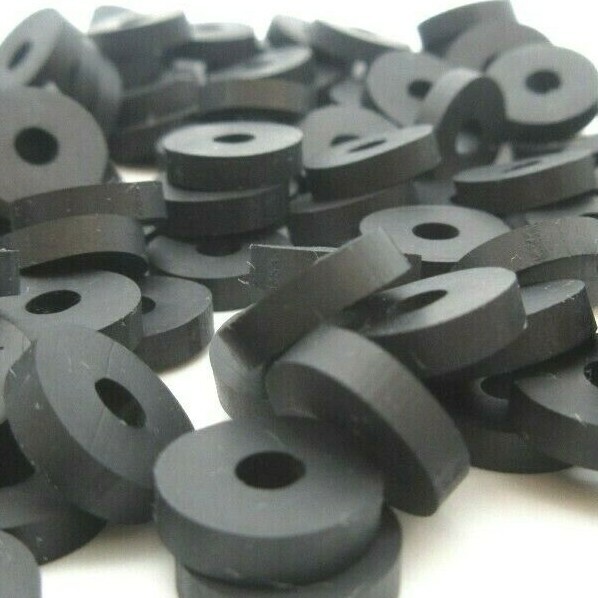 #6 Thick Rubber Flat Washers 1/8" ID X 3/8" OD X 3/32" Thick Various ...