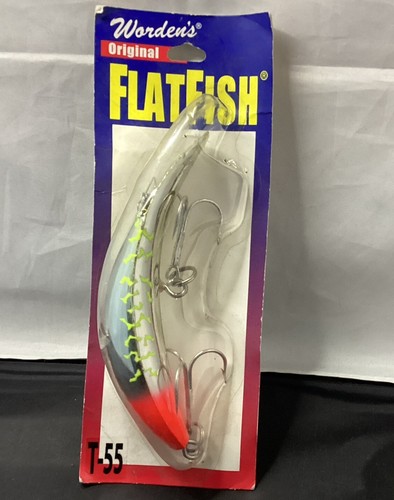 VTG FLATFISH WORDENS ORIGINAL T-55 Flatfish Silver/pink Made USA | eBay